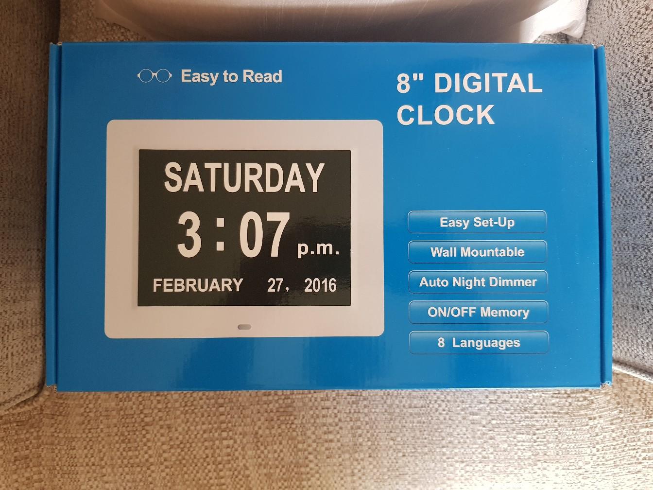 Digital display 8" clock in DE24 Derbyshire for £18.00 for sale | Shpock