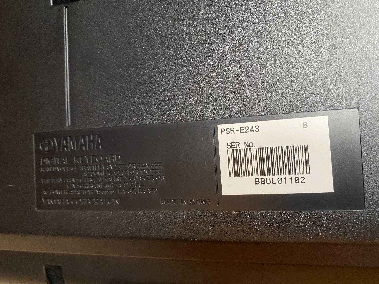 Yamaha PSR-E243 Portable Keyboard in LE2 Leicester für £ 85,00 zum ...