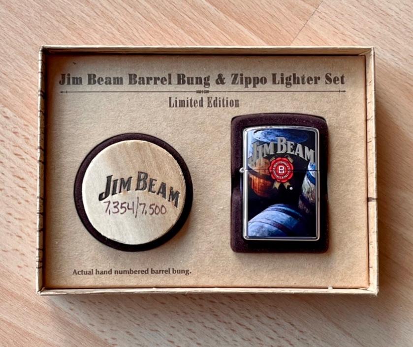 Jim Beam Zippo Set - Barrel Bung - Rarität in 37247 Laudenbach for €90. ...