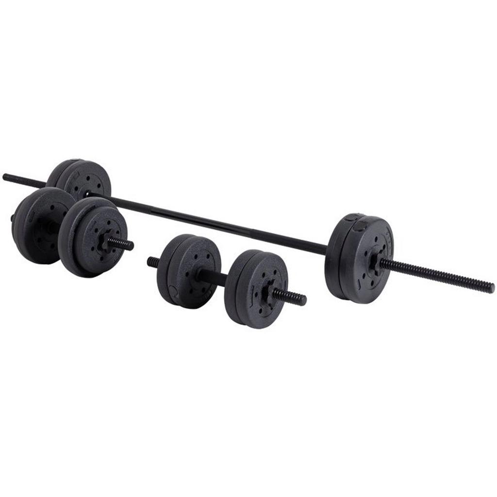 Opti vinyl 25kg dumbbell & barbell set in Hertsmere für £ 70,00 zum ...