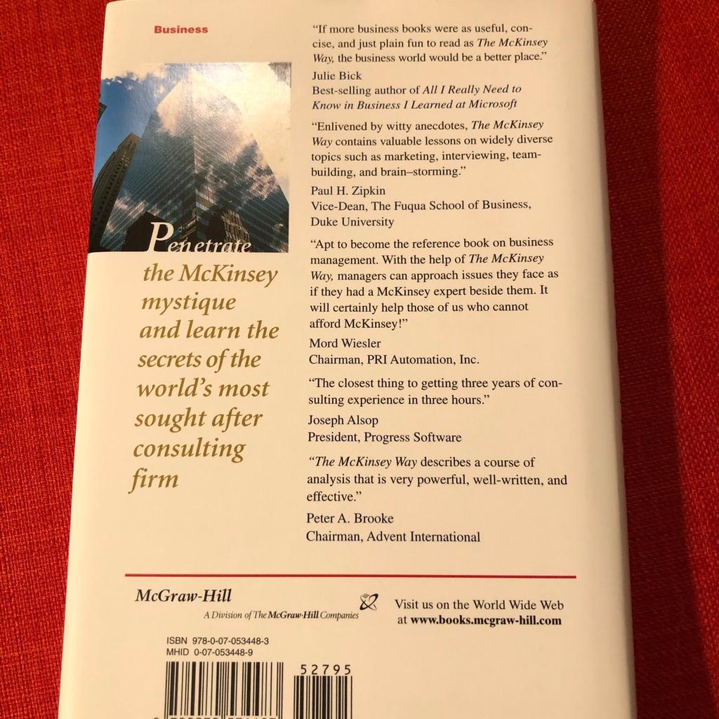 The McKinsey Way - Ethan M. Rasiel in 80339 München für 4,00 € zum ...