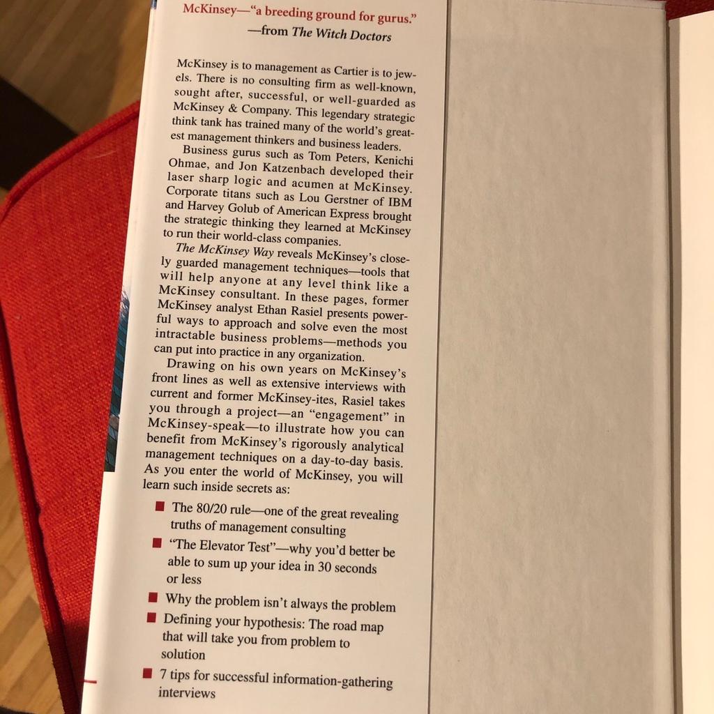 The McKinsey Way - Ethan M. Rasiel in 80339 München für 4,00 € zum ...