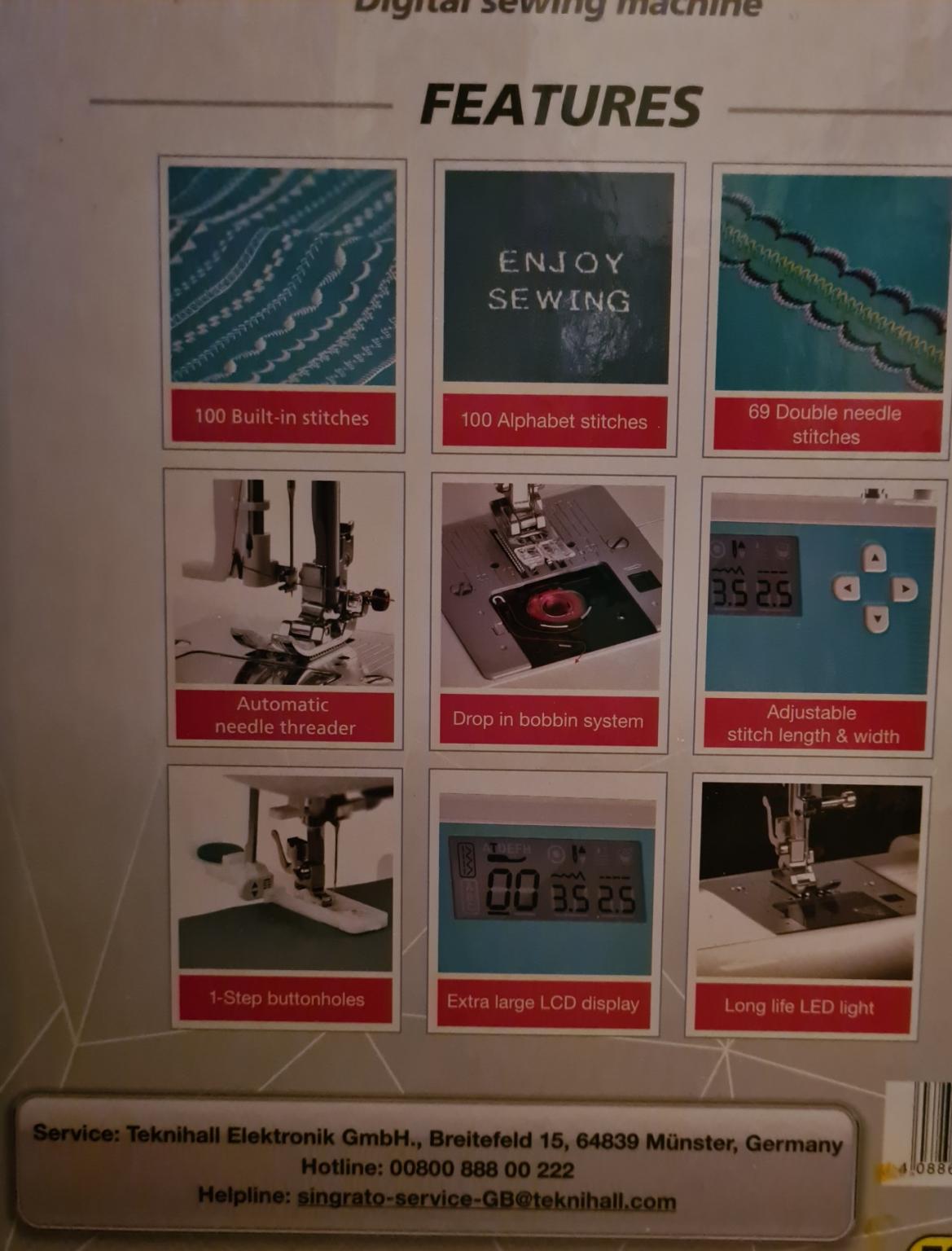 NEW NECCHI NM2000 Digital Sewing Machine in L34 Knowsley für 125,00 ...