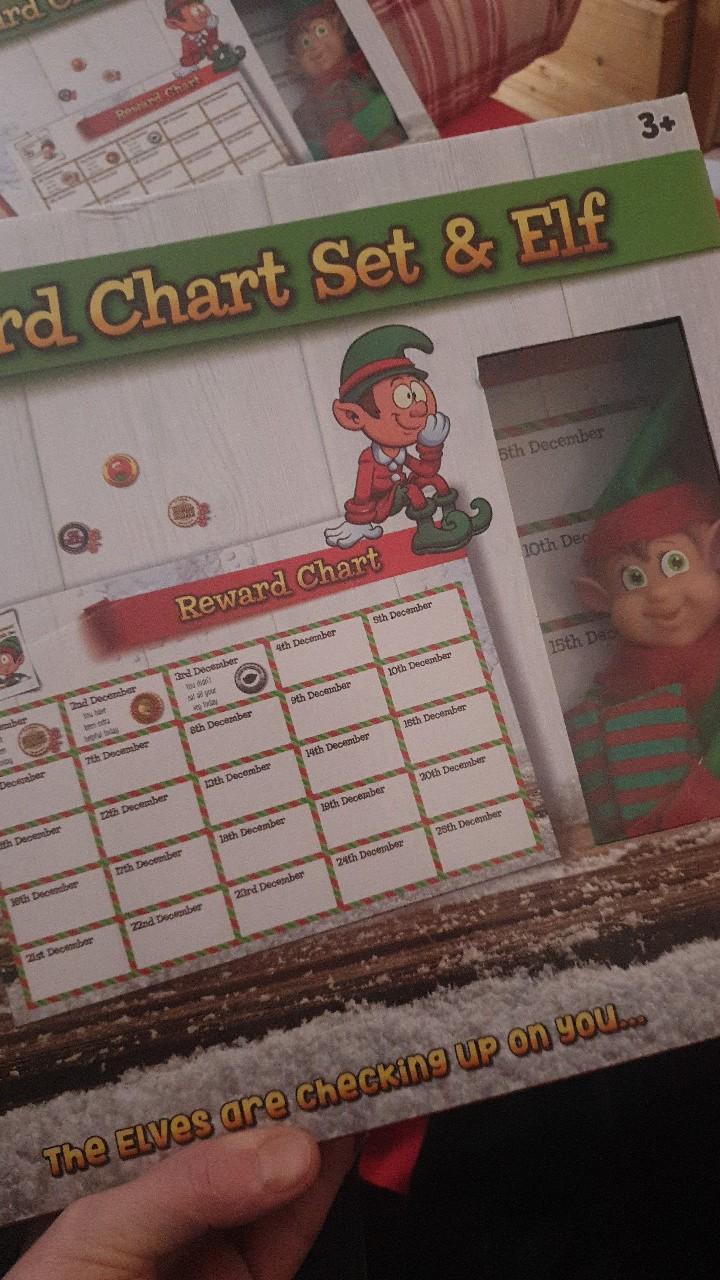 Elf reward chart set with elf toy in WS10 Walsall for £2.50 for sale ...