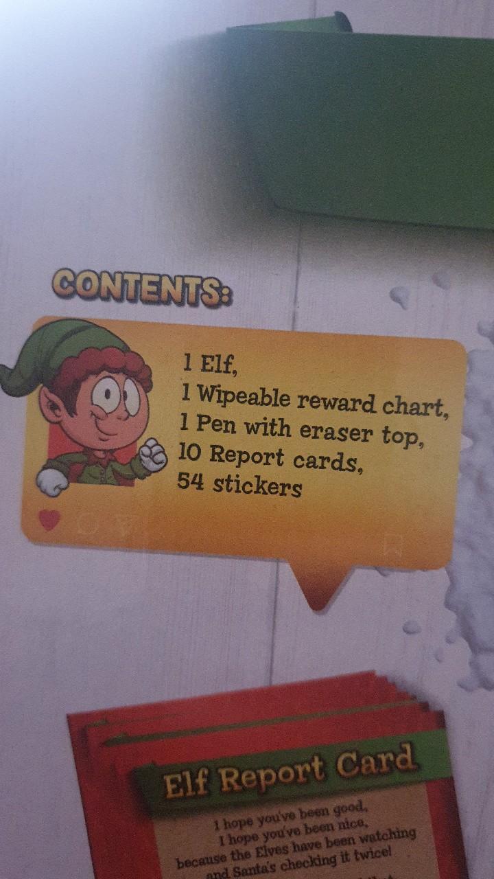 Elf reward chart set with elf toy in WS10 Walsall for £2.50 for sale ...
