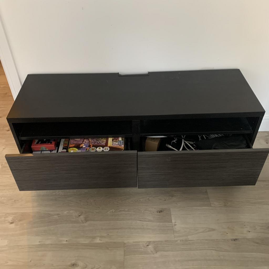Imagedetailbesta Tv Unit With Doors And Drawers Black Brown Notvikenstubbarp 2022 09 01547847