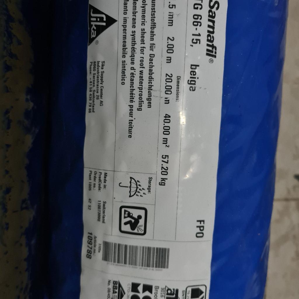 Sarnafil Folie FPO in 56727 Mayen für 500,00 € zum Verkauf | Shpock DE