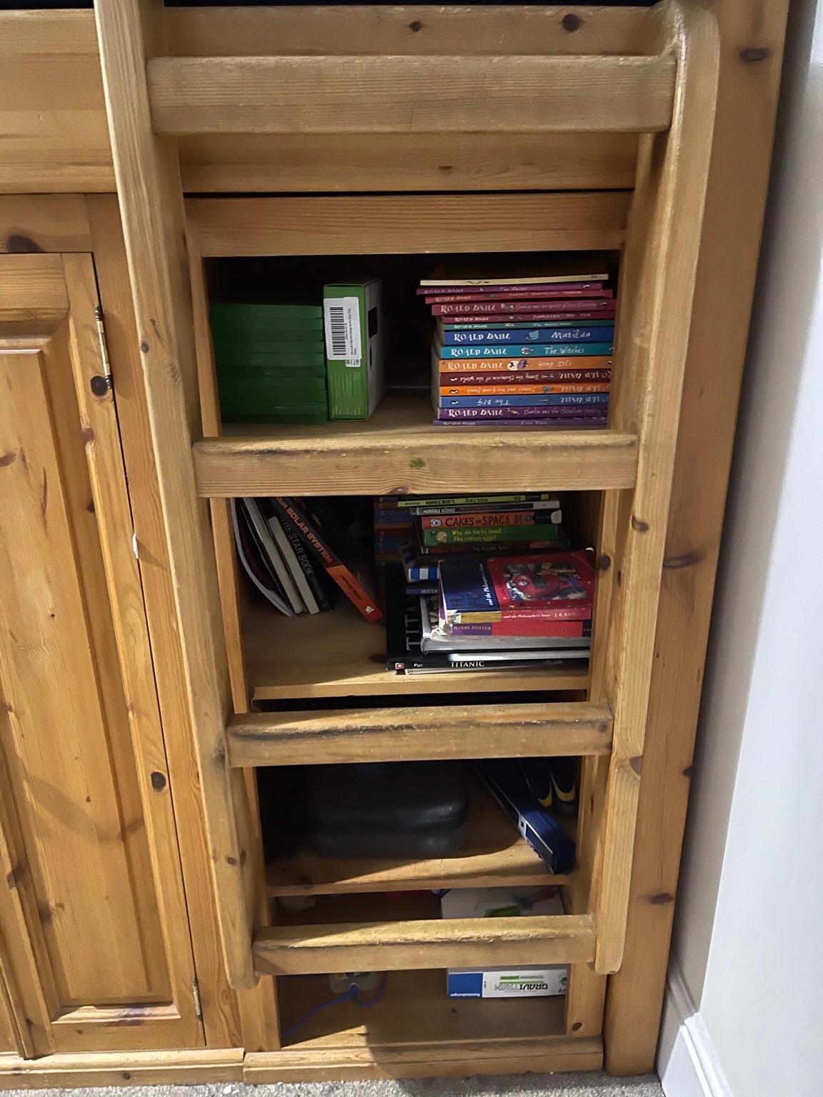 Solid pine high rise single bed with storage in DE24 South Derbyshire ...