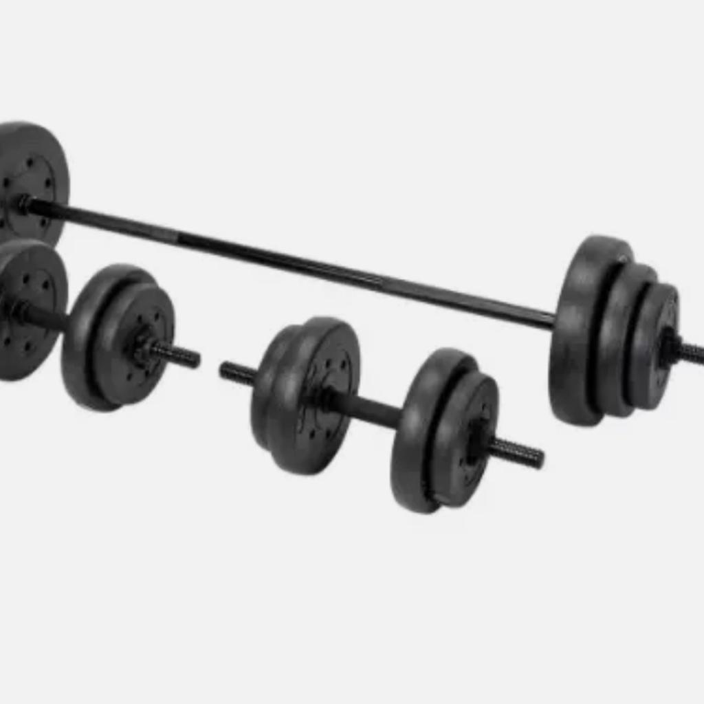 Opti Cast Iron Bar and Dumbbell Set-35kg in Kirklees für £ 134,99 zum ...