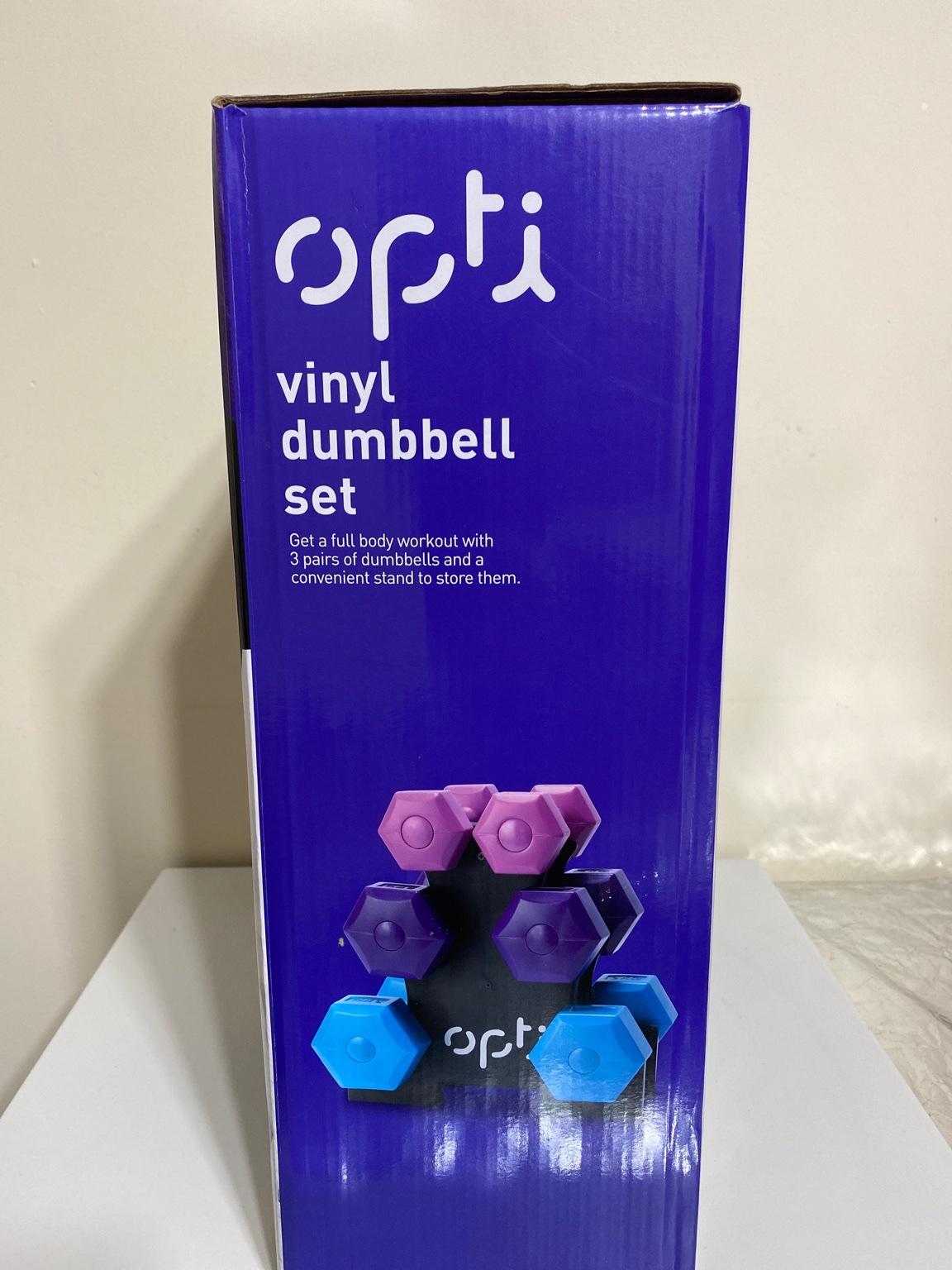 Opti vinyl colourful dumbbell set 12kg in B44 Birmingham für 40,00 ...