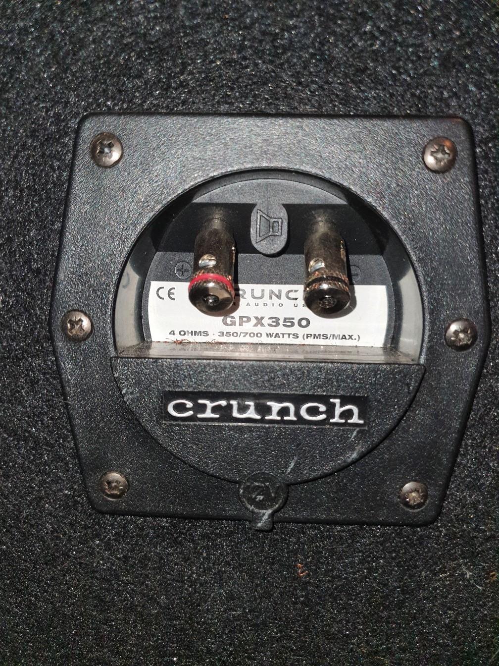 Crunch Subwoofer GPX350 700 Watt max in 68309 Mannheim für 20,00 € zum ...