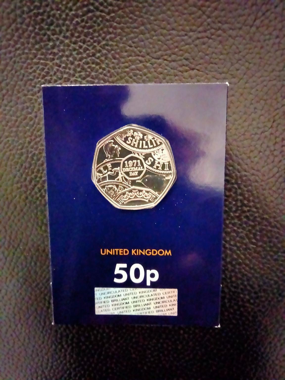 The 50p Decimal Day 1971-2021 Coin -BU in M25 Prestwich für £ 7,55 zum Verkauf | Shpock AT