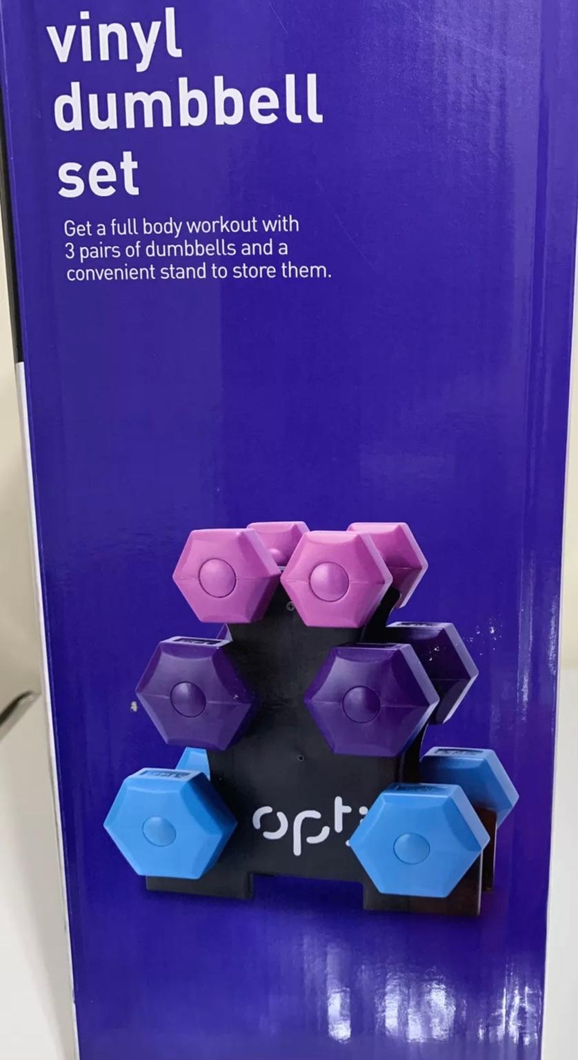 Opti vinyl colourful dumbbell set 12kg in B44 Birmingham für 40,00 ...