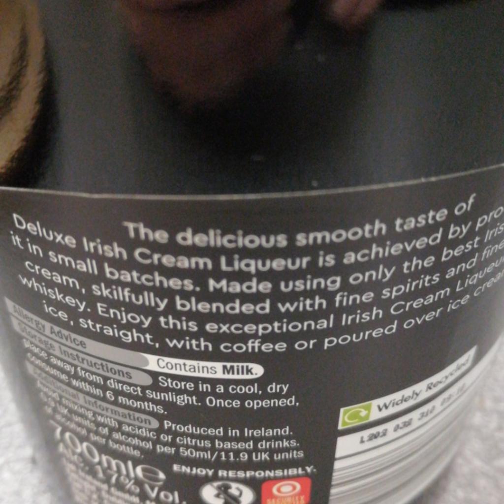 Lidl Irish cream liqueur 700ml brand new in CH5 4WL Connah's Quay für £ ...