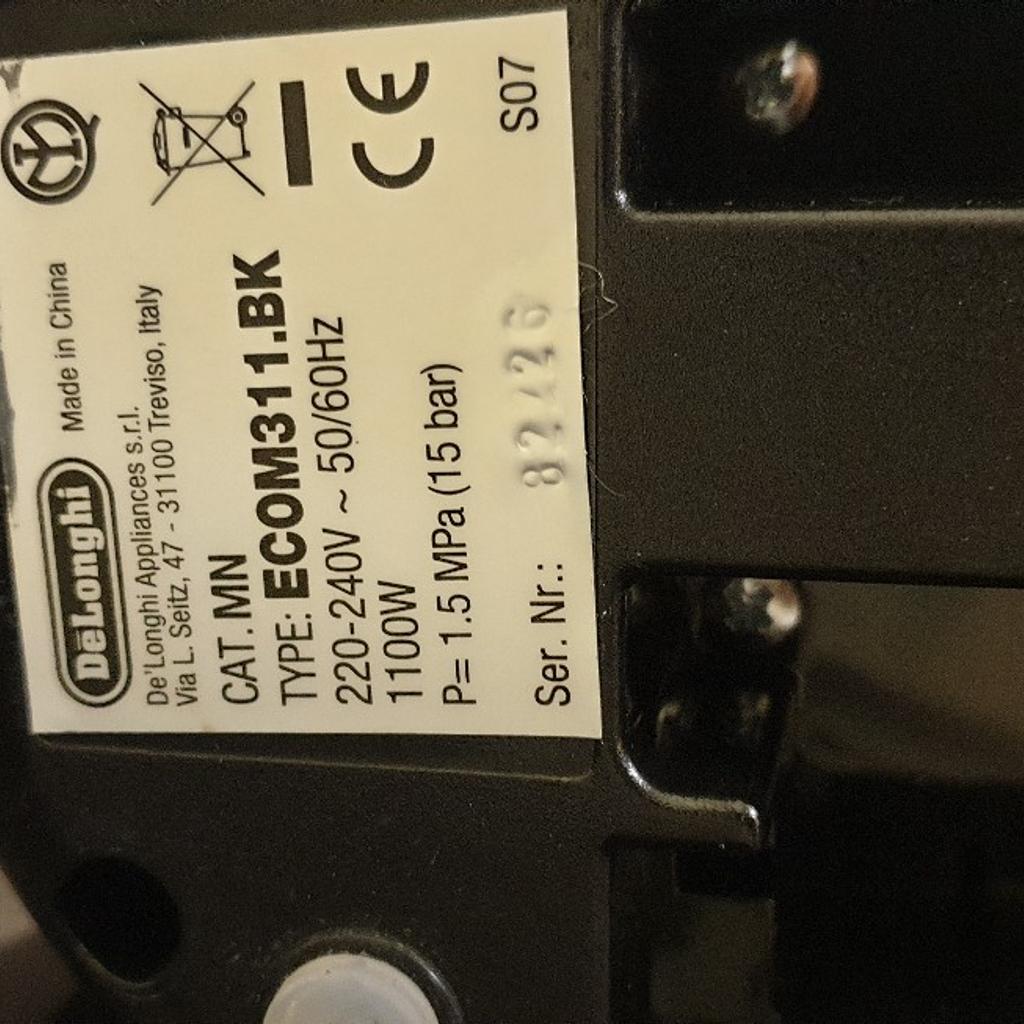 DeLonghi ECOM 311 Micalite Coffee Machine in SE8 London für £ 40,00 zum ...