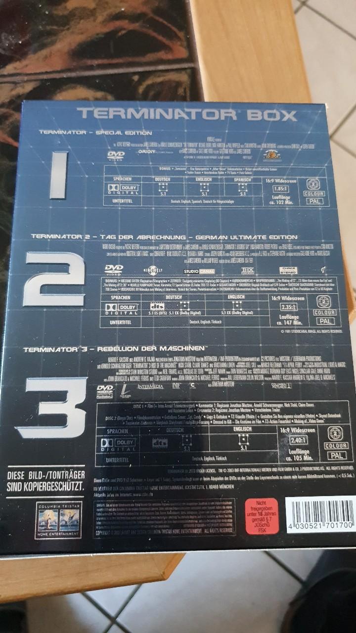 Terminator DVD Box Teil 1-3 in 71636 Ludwigsburg für € 15,00 zum ...