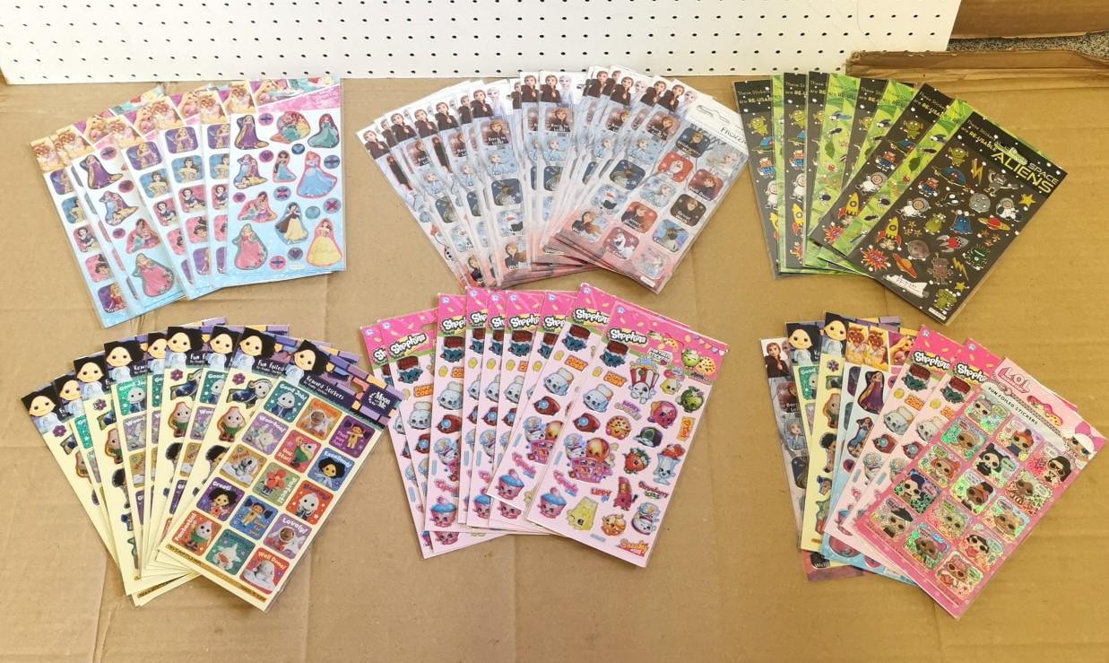 Bundle of 60x character Sticker Sheets in B8 Birmingham for £15.00 for ...