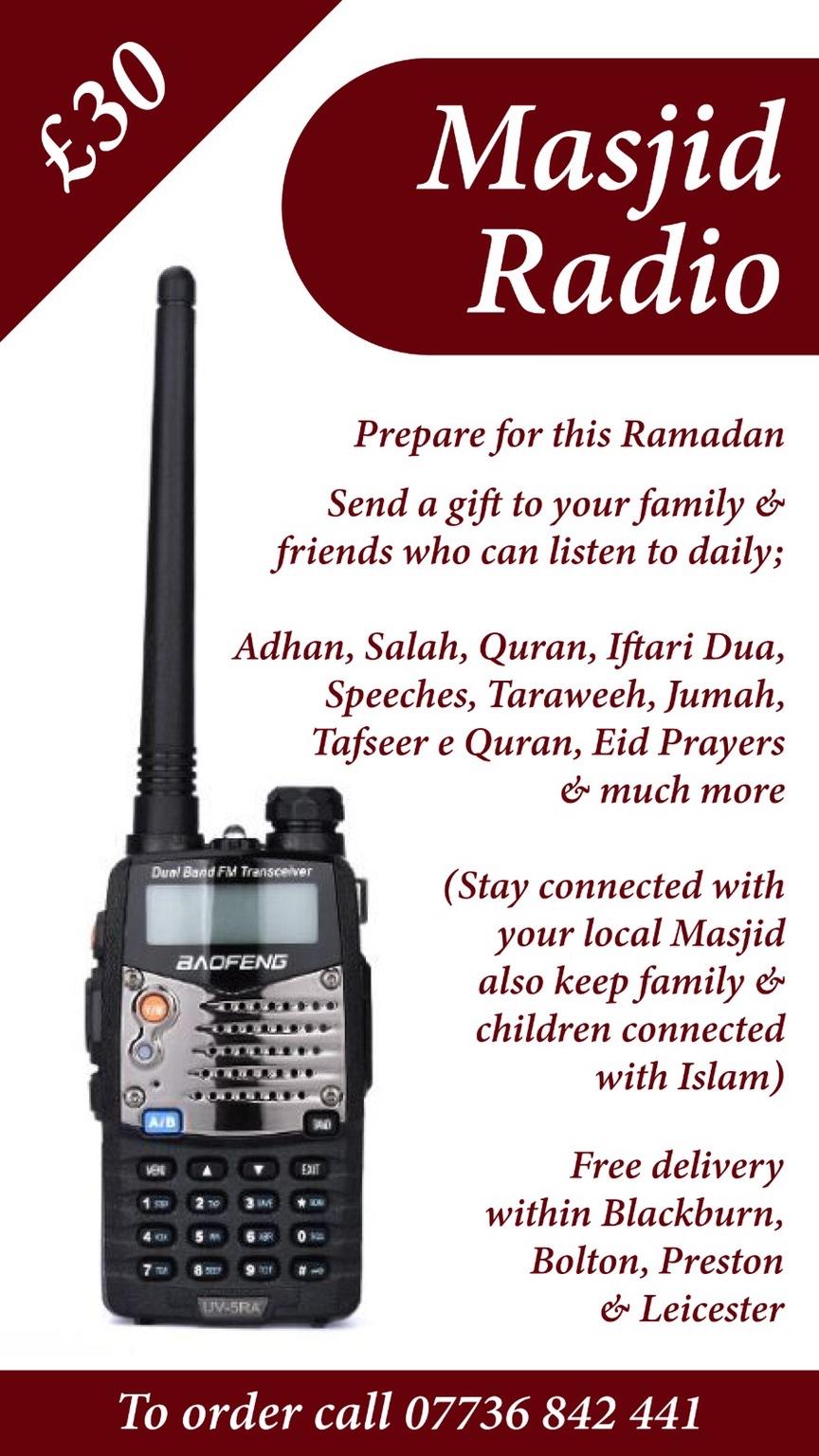 Masjid Mosque Radio in BB1 Blackburn für 30,00 £ zum Verkauf | Shpock DE
