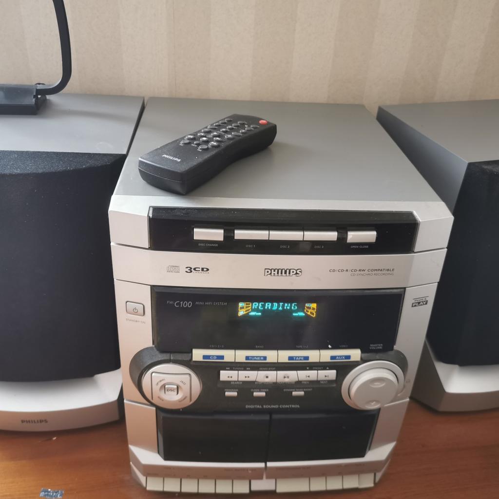 Philips 3cd changer hifi system in Dunstable für 20,00 £ zum Verkauf ...