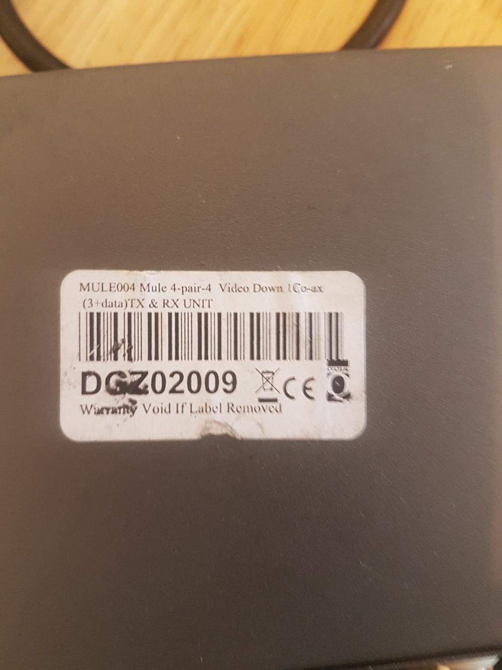 CCTV cables, ends and 4-way mule pair in SE16 London for £10.00 for ...