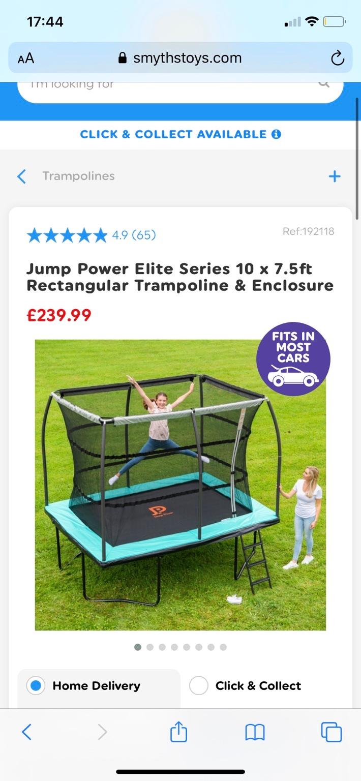 12 ft x 8 ft rectangular trampoline new in HA4 London für 200,00 £ zum ...