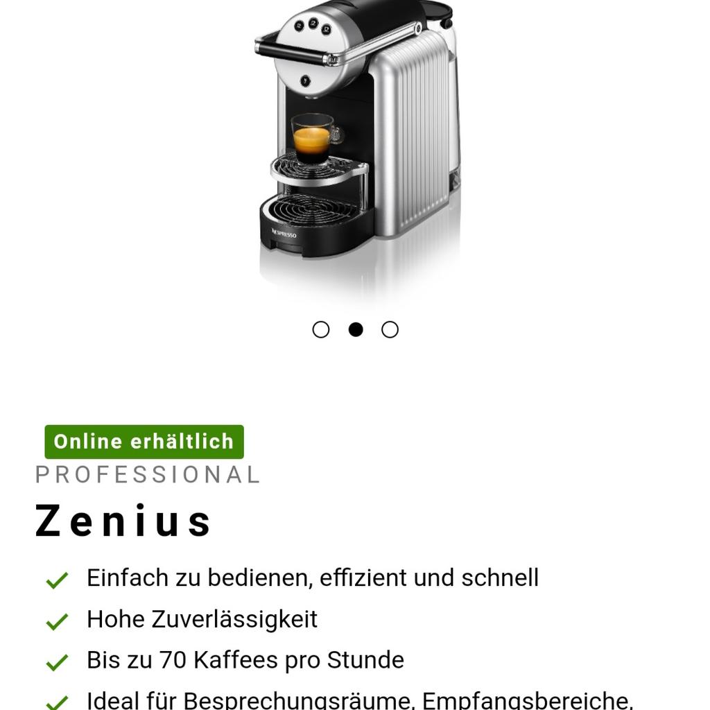 Nespresso Zenius ZN100 Pro in 9753 Kleblach-Lind für 120,00 € zum ...