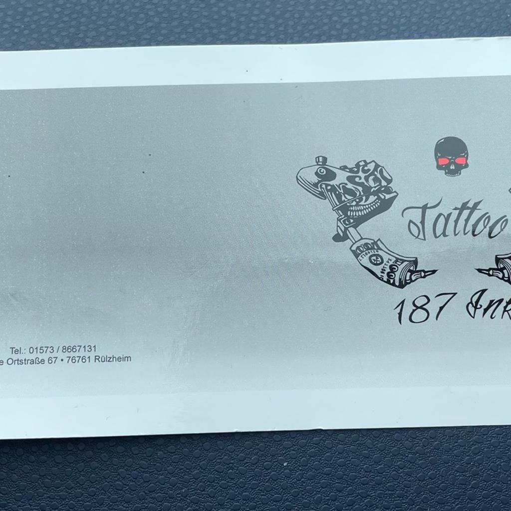 Gutschein für Tattoo Studio 187 Ink in 76829 Landau in der Pfalz für 30 ...