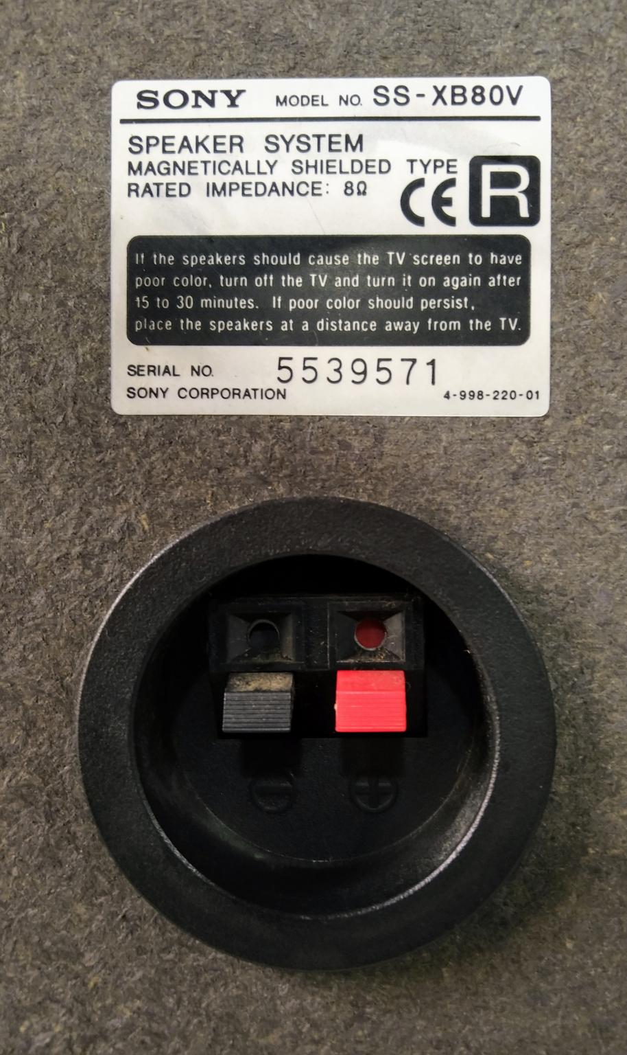 Powerful Sony SS-XB80V Speakers (4 way) in B61 Bromsgrove for £60.00 ...