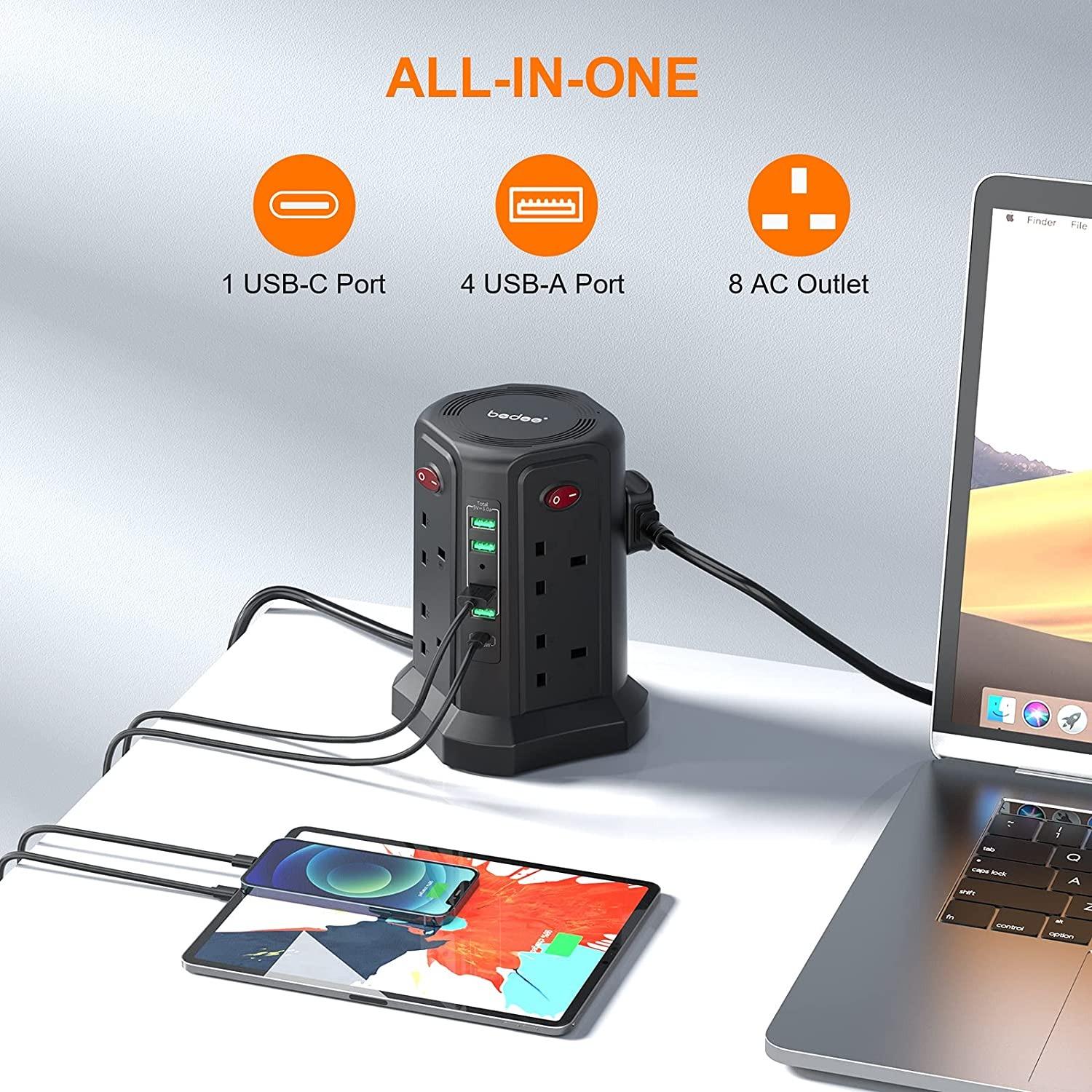 Tower Plug Extension with 5 USB Slots in B27 Birmingham for £25.00 for ...