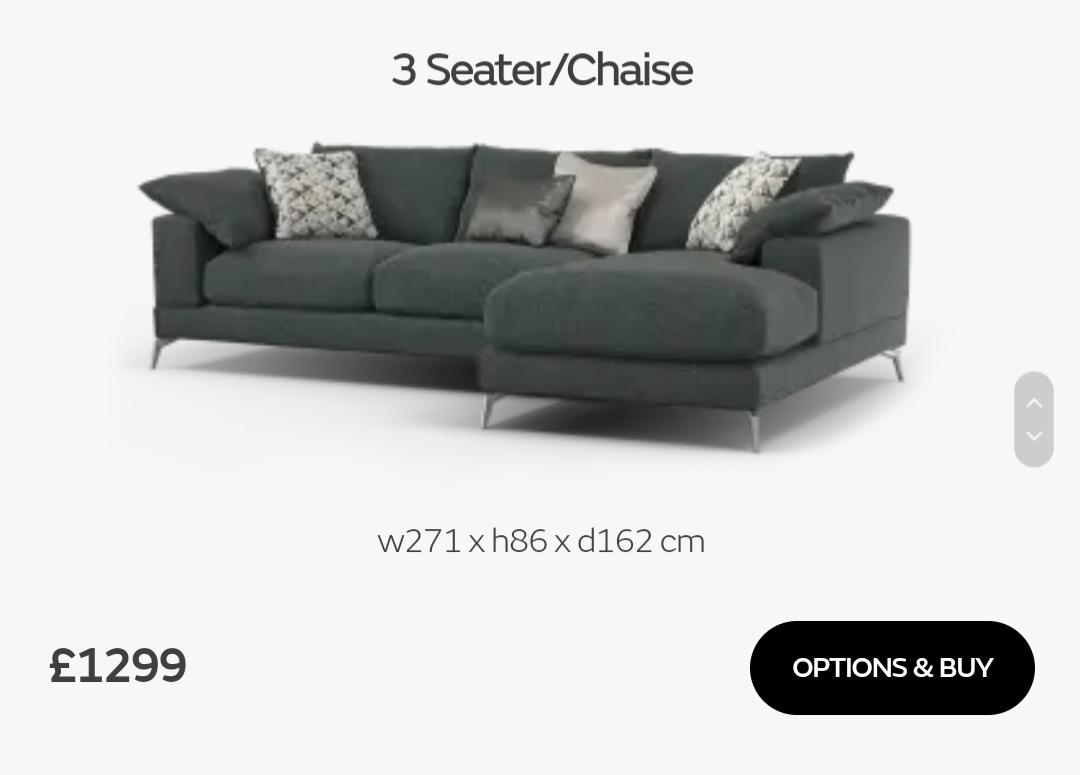 Sofology corner chaise sofa in BL3 Bolton für 500,00 £ zum Verkauf | Shpock DE