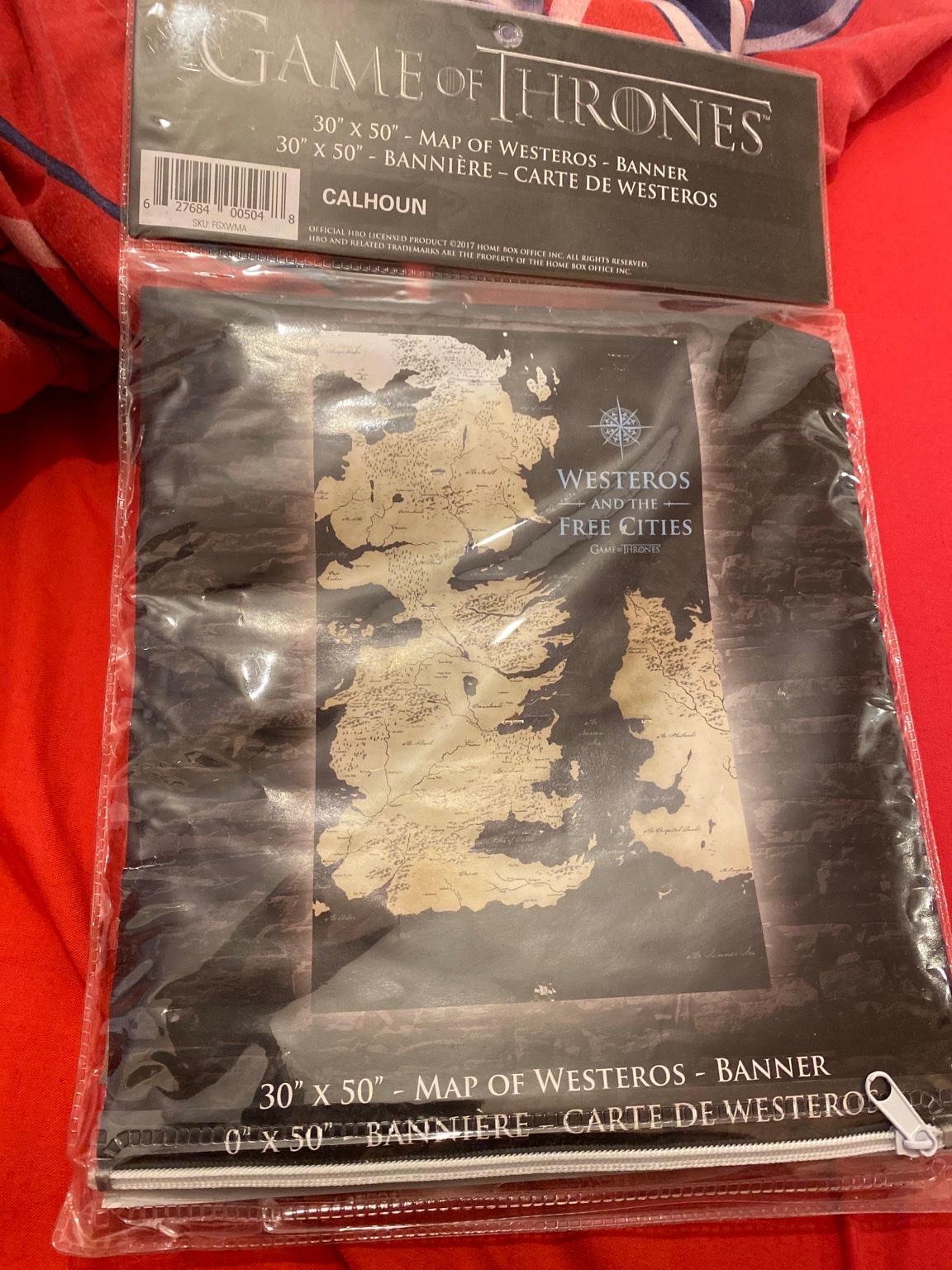 Game of Thrones Map of Westeros banner in WD6 Hertsmere für 2,00 £ zum ...