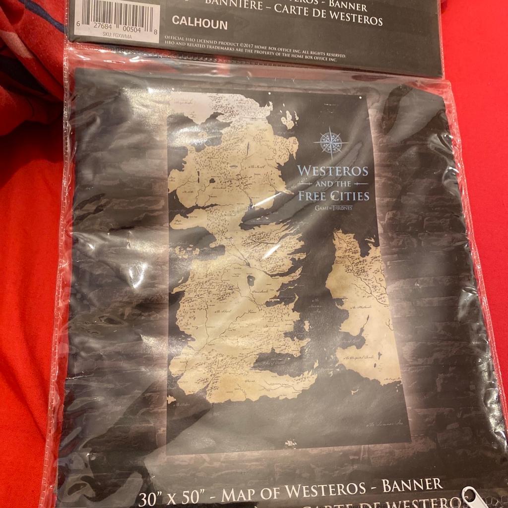 Game of Thrones Map of Westeros banner in WD6 Hertsmere für £ 2,00 zum ...
