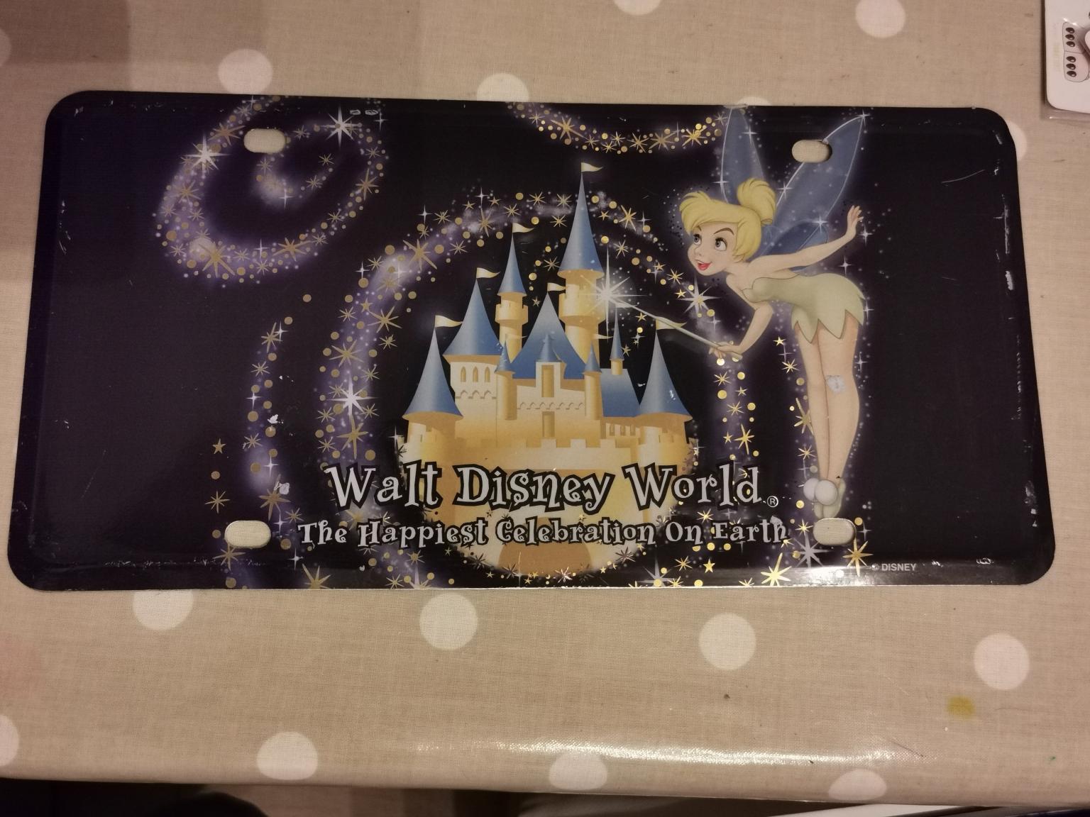 Walt Disney World Tinkerbell Licence Plate in NG18 Mansfield für £ 15 ...
