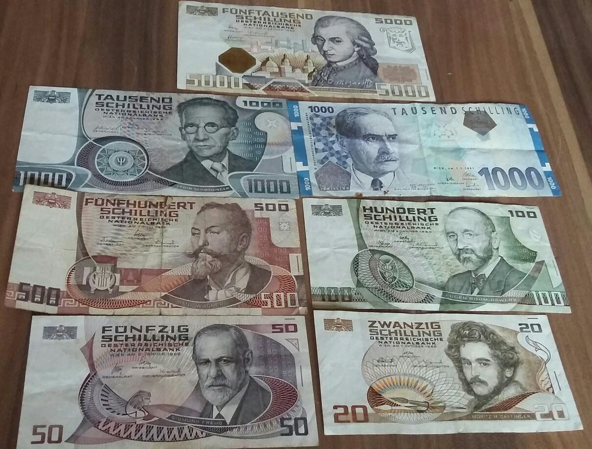 ALLE SCHILLING SCHEINE in 1210 KG Donaufeld for €799.00 for sale | Shpock