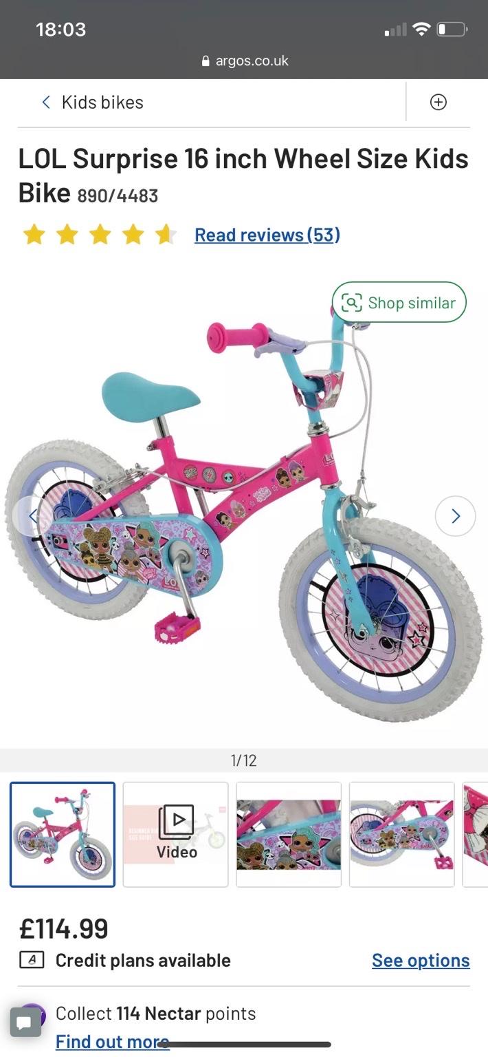 Lol surprise bike 16 inch in Harrogate for £75.00 for sale | Shpock
