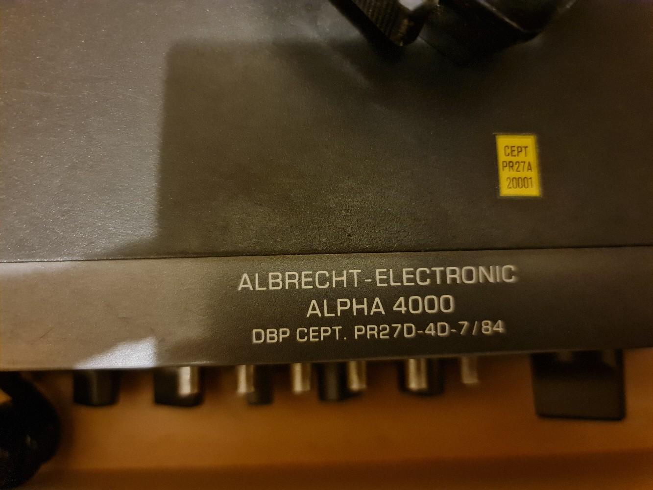 CB Funk Albrecht Alpha 4000 in 3451 Michelhausen für 120,00 € zum ...