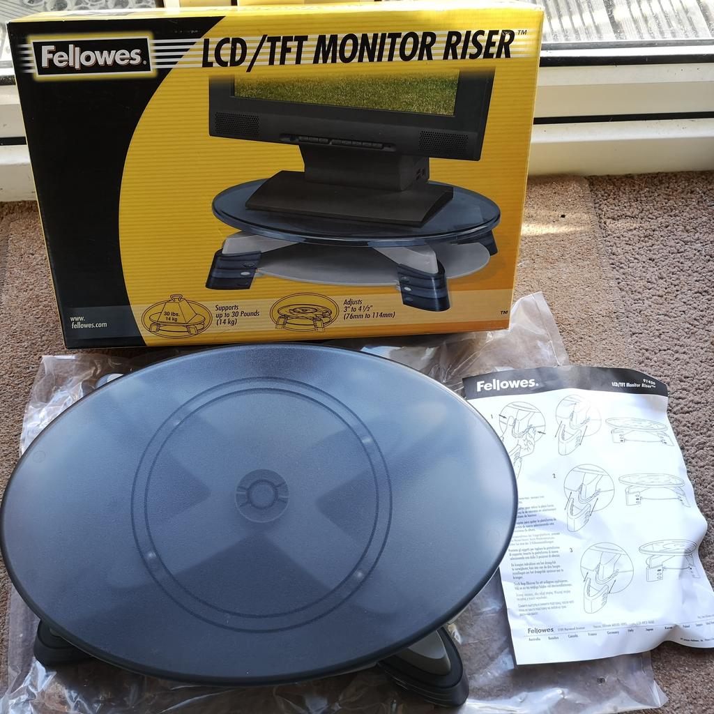 Rotating Adjustable Monitor Riser Stand in B92 Solihull for £10.00 for ...
