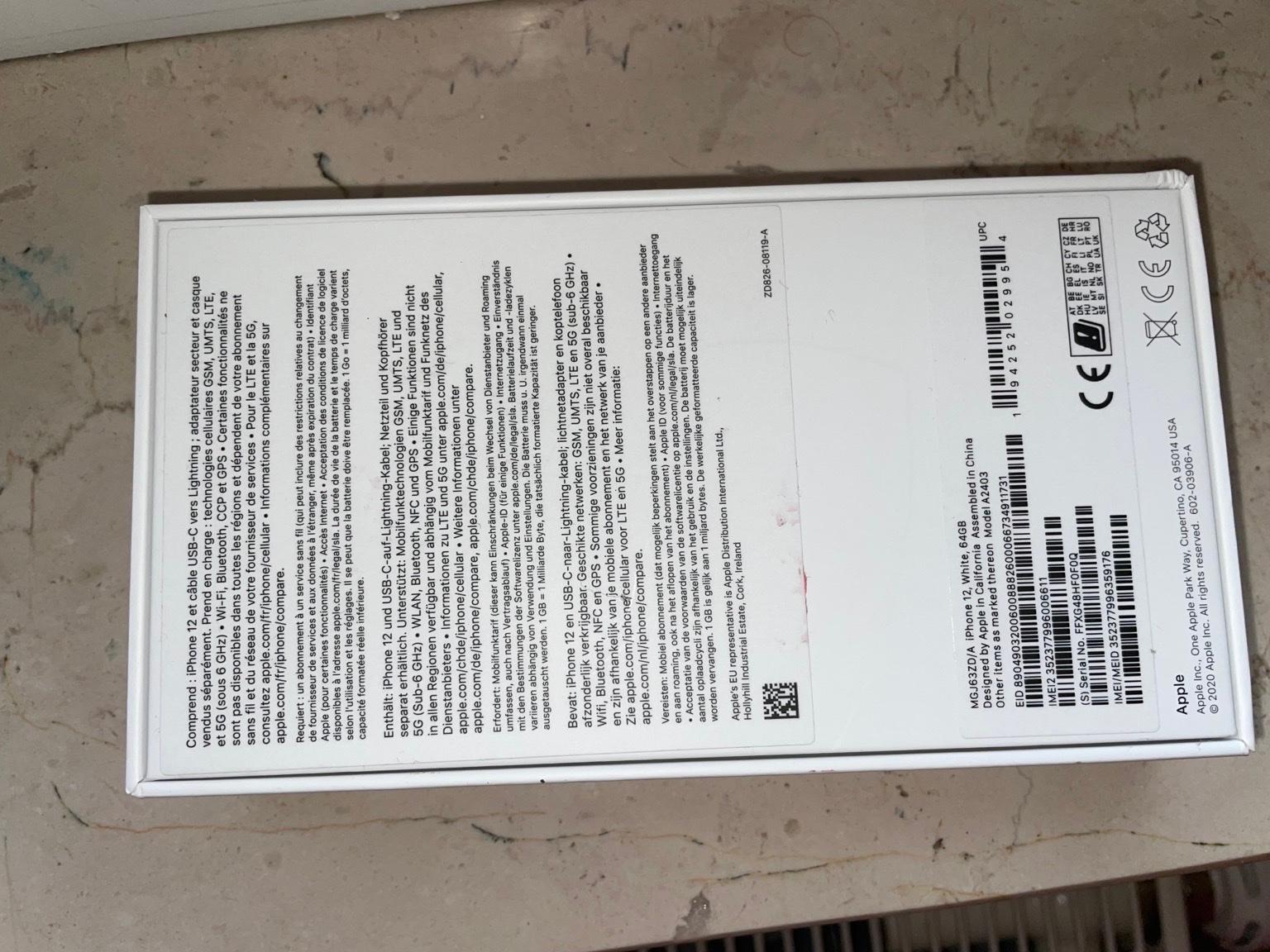 Apple iPhone 12 64gb weiß in 32427 Minden für € 550,00 zum Verkauf ...