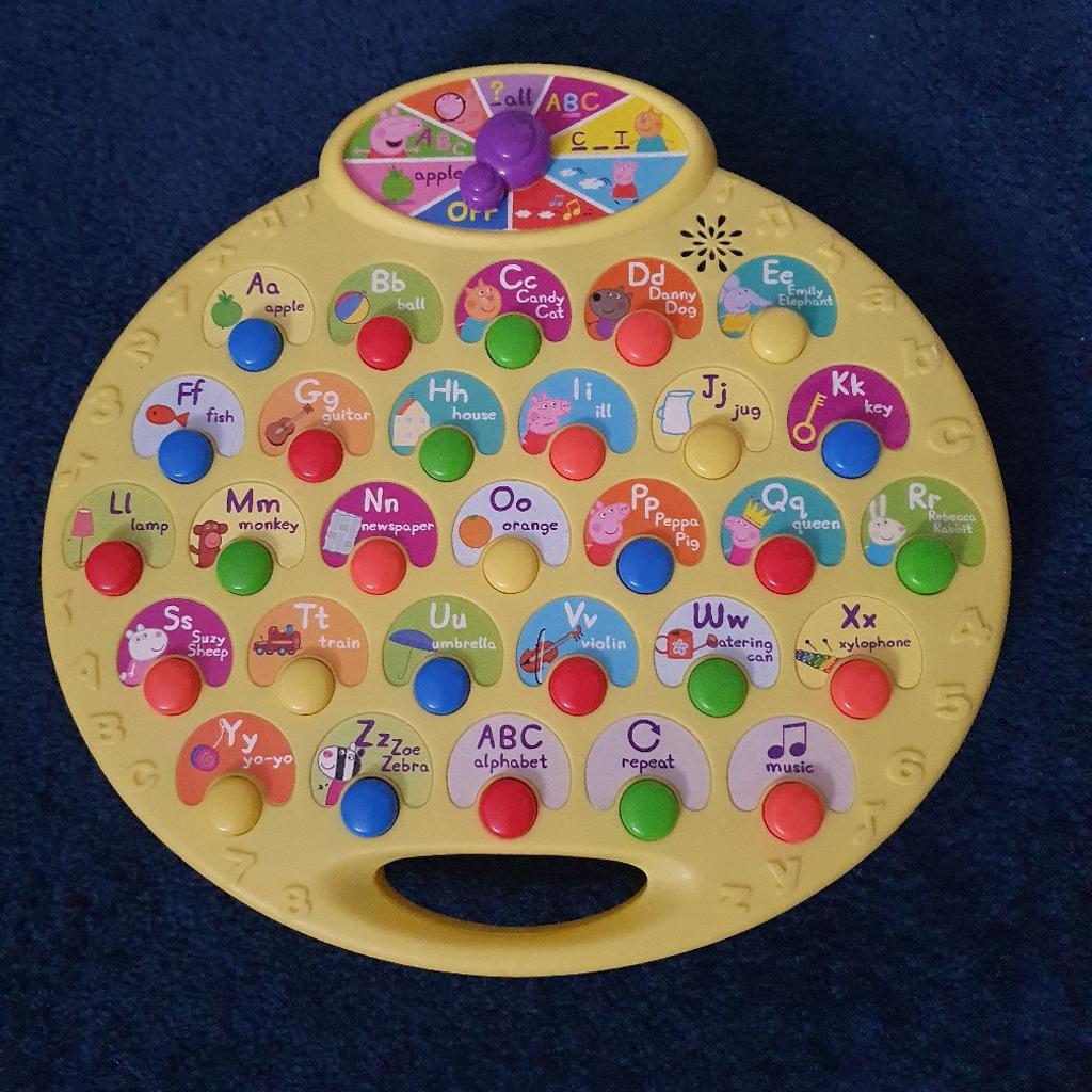 peppa pig phonics alphabet toy in SE18 Royal Borough of Greenwich for £ ...