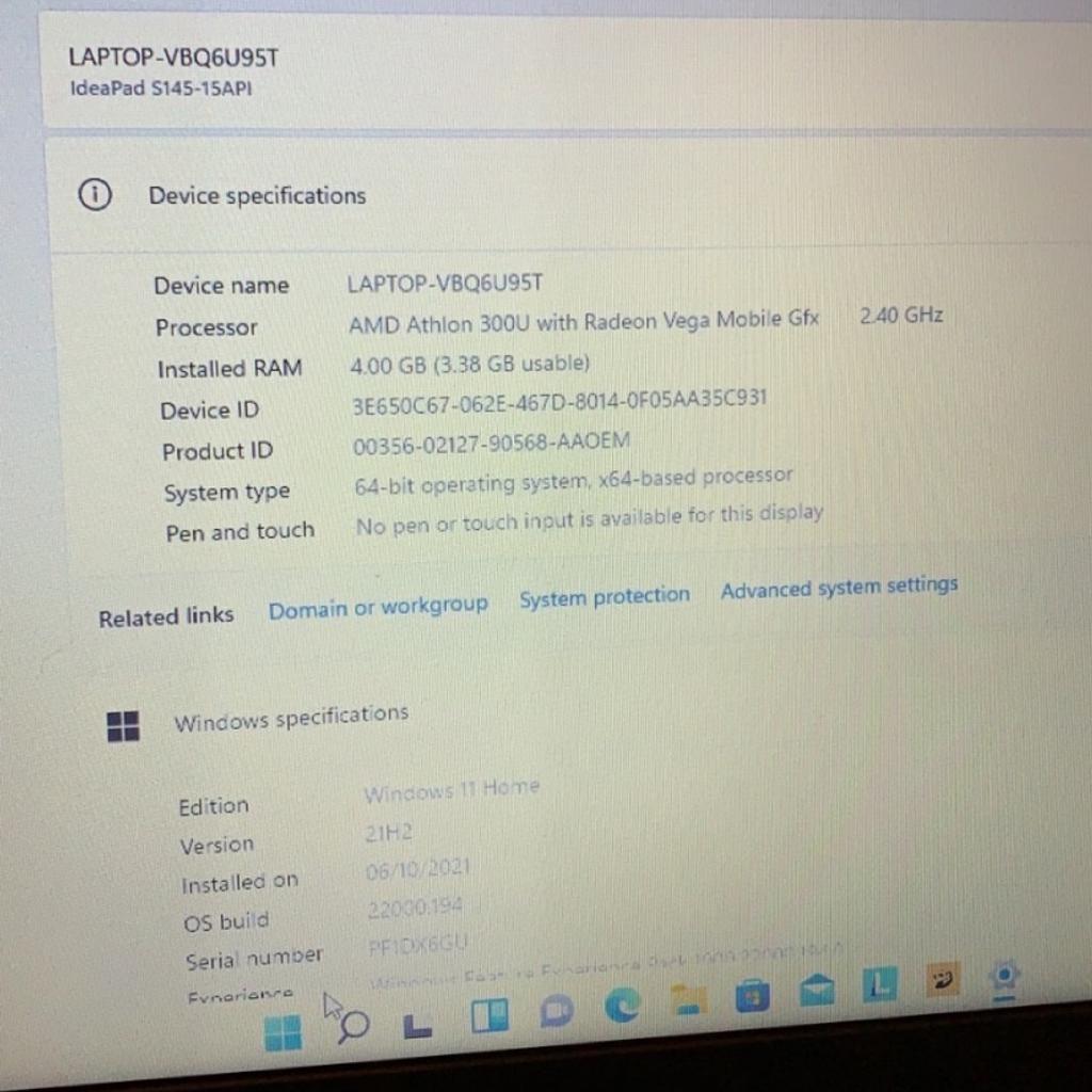 Lenovo Ideapad Laptop- Windows 11 in BD8 Bradford für £ 150,00 zum ...