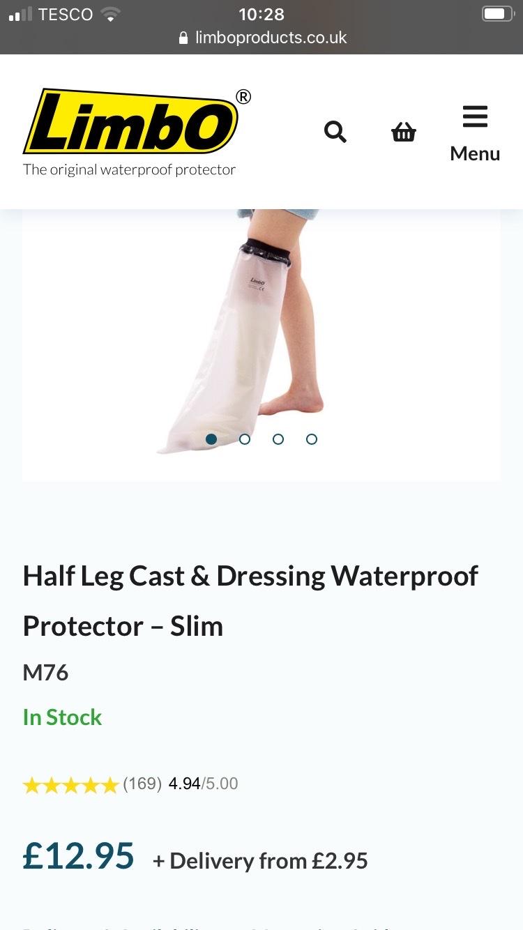 LimbO Waterproof Leg Plaster Cast Protector in M25 Bury für 3,50 £ zum ...