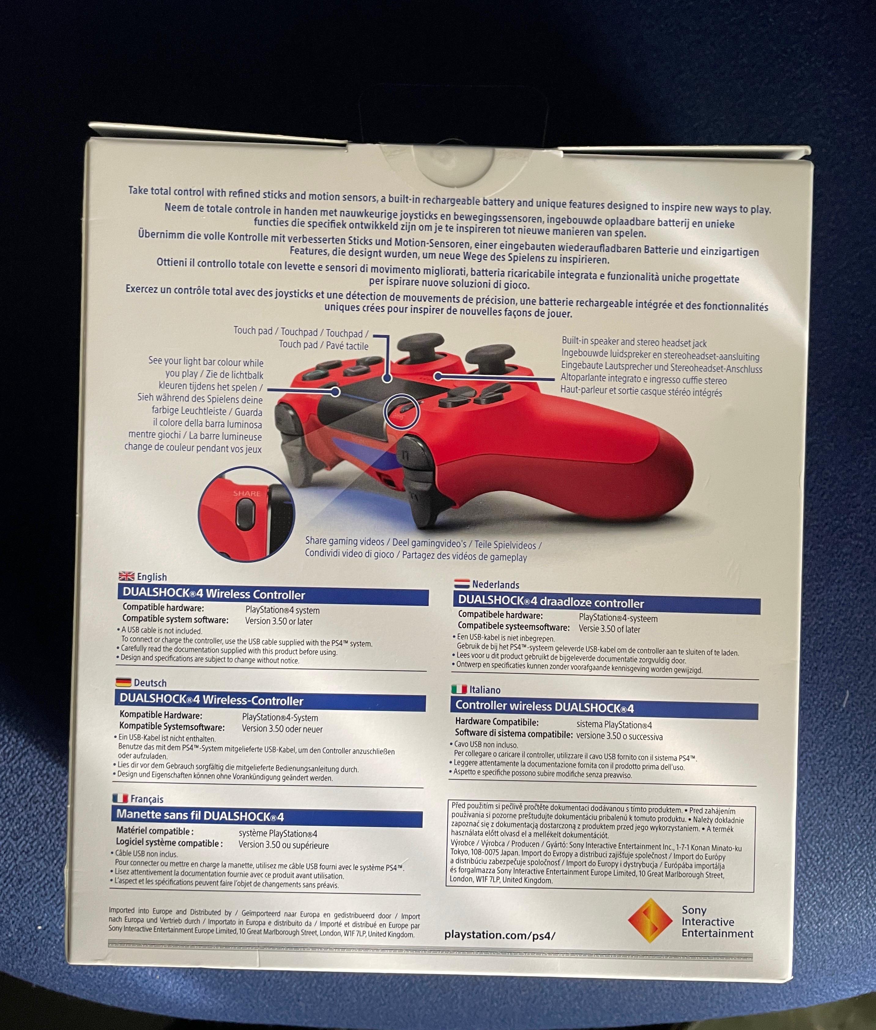 Sony PS4 4 V2 Wireless Controller - Magma Red in N9 Enfield for £40.00 ...