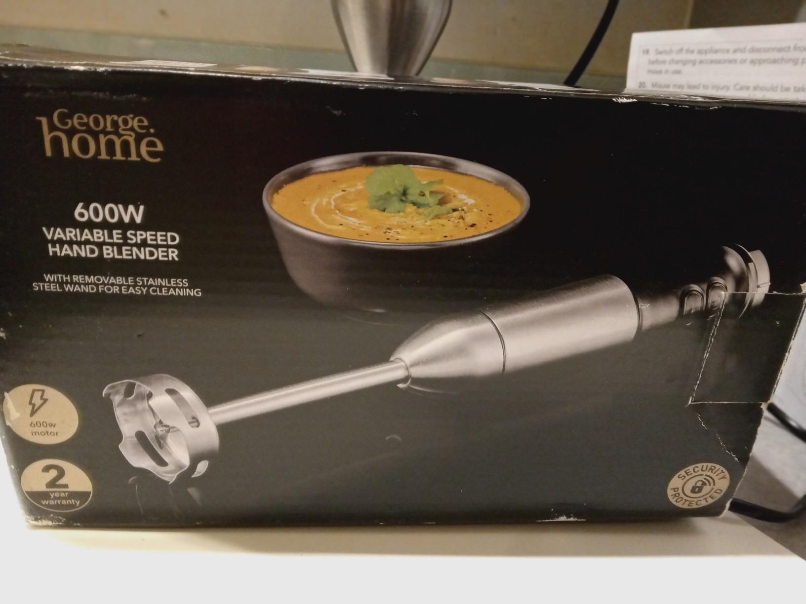 HAND BLENDER 600W. GEORGE HOME. Nearly New. in E3 London for £10.00 for ...