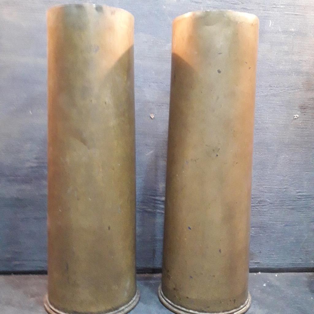 2 Trench Art 1917 Canadian WW1 Shell casings in South Staffordshire für ...