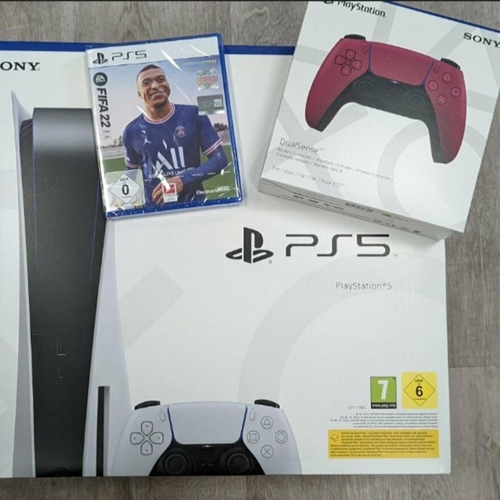 playstation 5 Ps5 Disc + Fifa 22 + Controller in 68723 Schwetzingen für ...