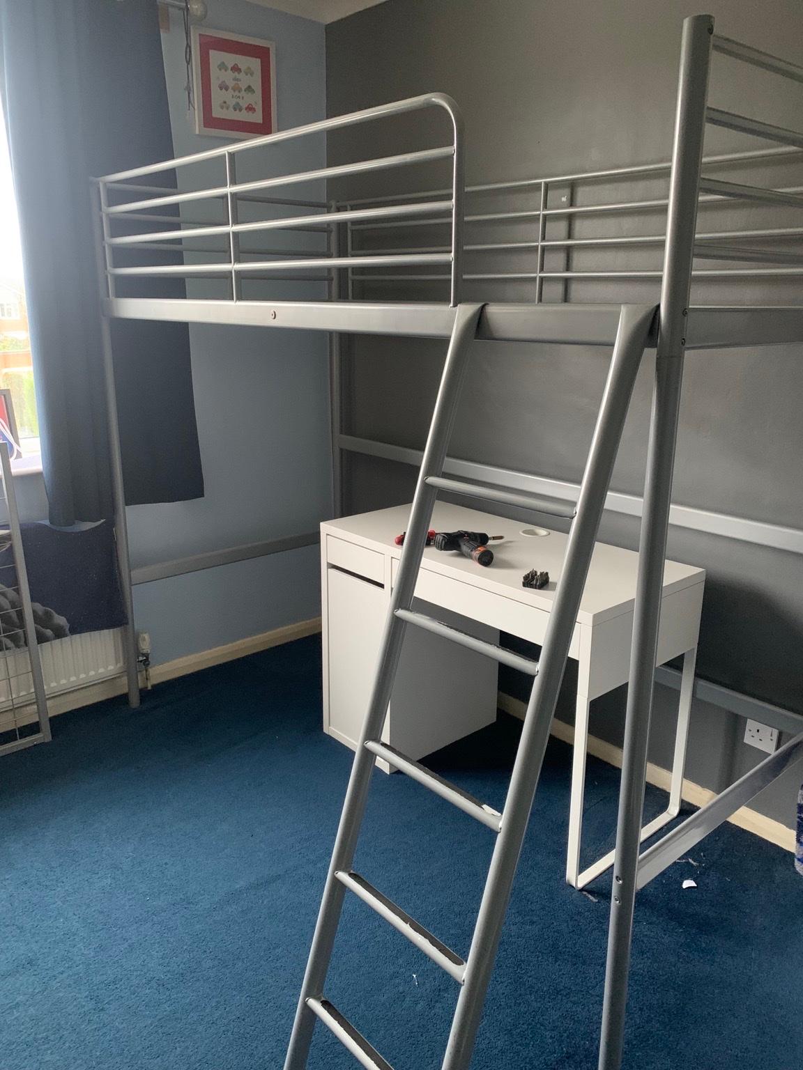 IKEA High sleeper metal bed frame in Walsall for £50.00 for sale | Shpock
