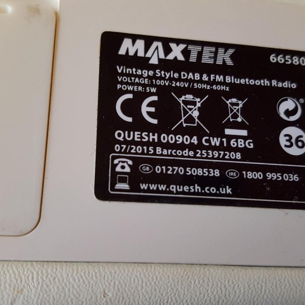 maxtek portable DAB/FM Bluetooth Radio in M12 Manchester für 20,00 ...