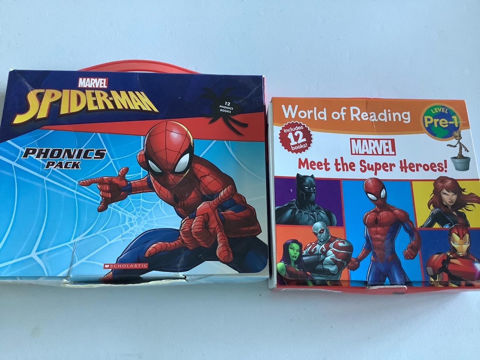 Spider-man and Marvel Phonics books in B74 Birmingham for £2.00 for ...