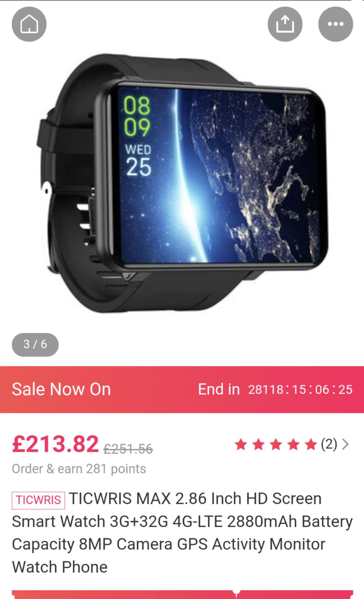 Ticwris Max Smartwatch in RM7 Havering for £65.00 for sale | Shpock