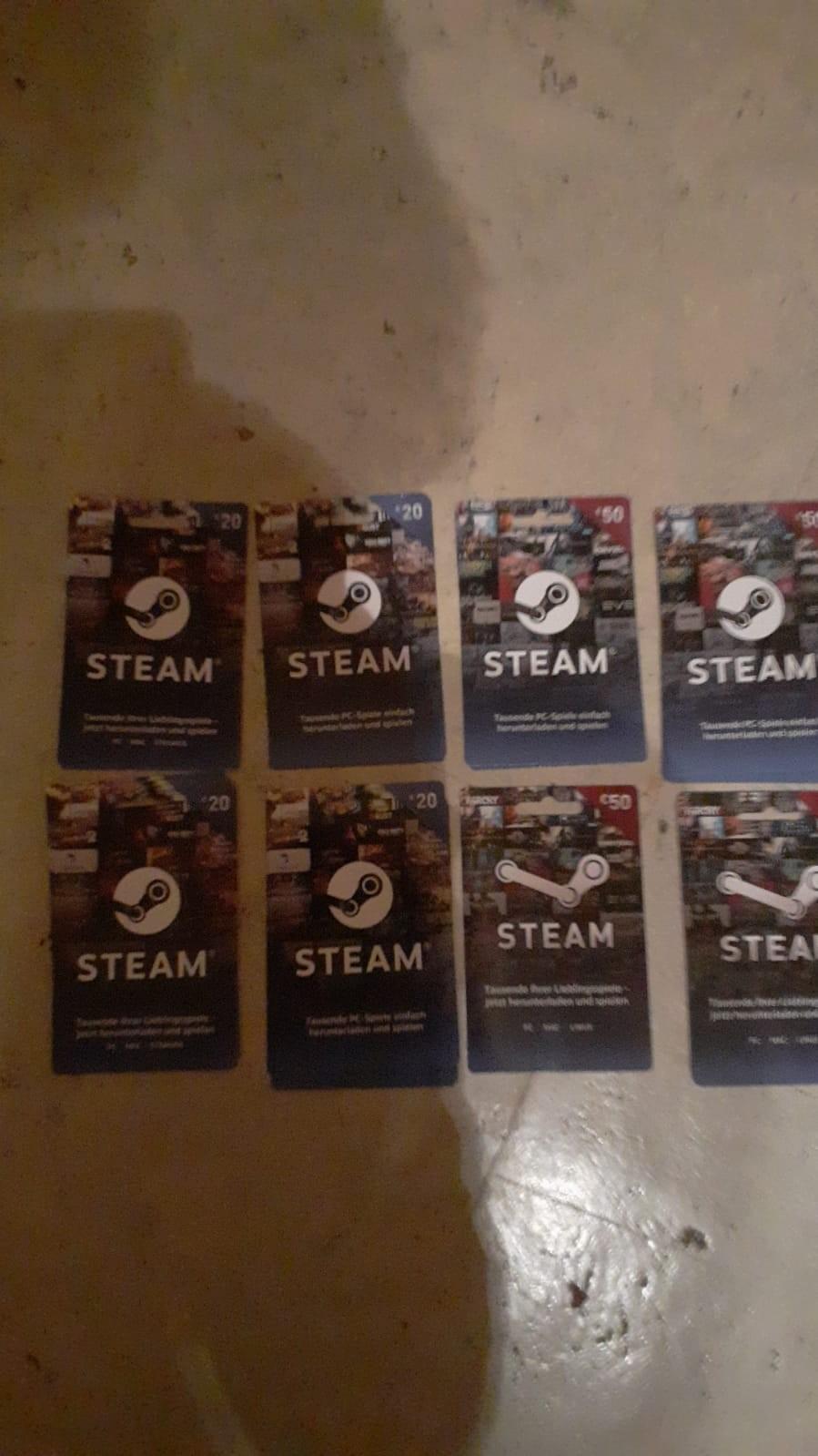 Steam Guthaben 50 und 20 € Karten - FSK 18 in 64584 Biebesheim für 40 ...